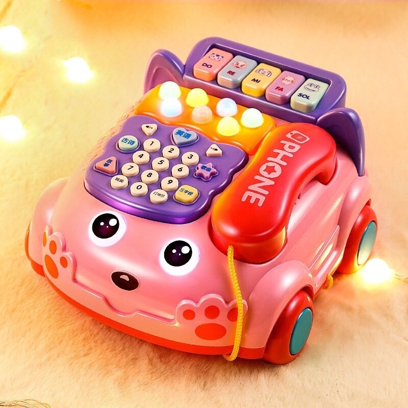 Two languages Music Telephone Toys Infant Early Learning Musical ...