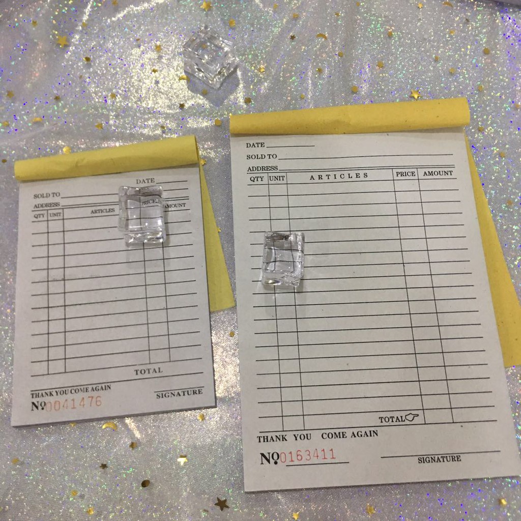 Receipt Resibo (four pattern) Order Slip List Receipt with Carbon ...