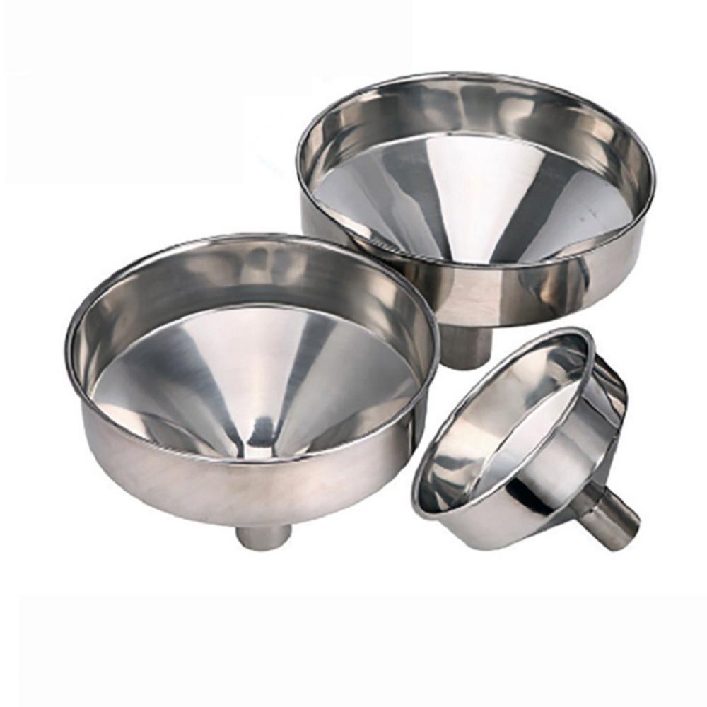 1Pc Stainless Steel Funnel Large Kitchen Funnel Liquid Cooking Oil ...