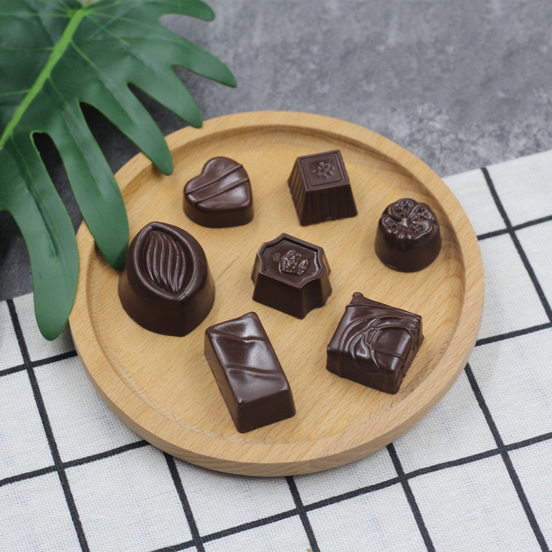 【7Pcs】Artificial Chocolate Fake Realistic Chocolates Food Models Home ...