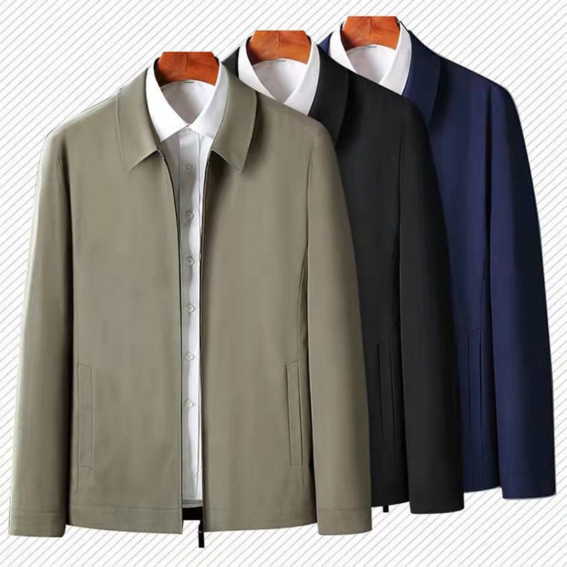 Bomber polo jackets for men lightweight zipper official suit for men ...