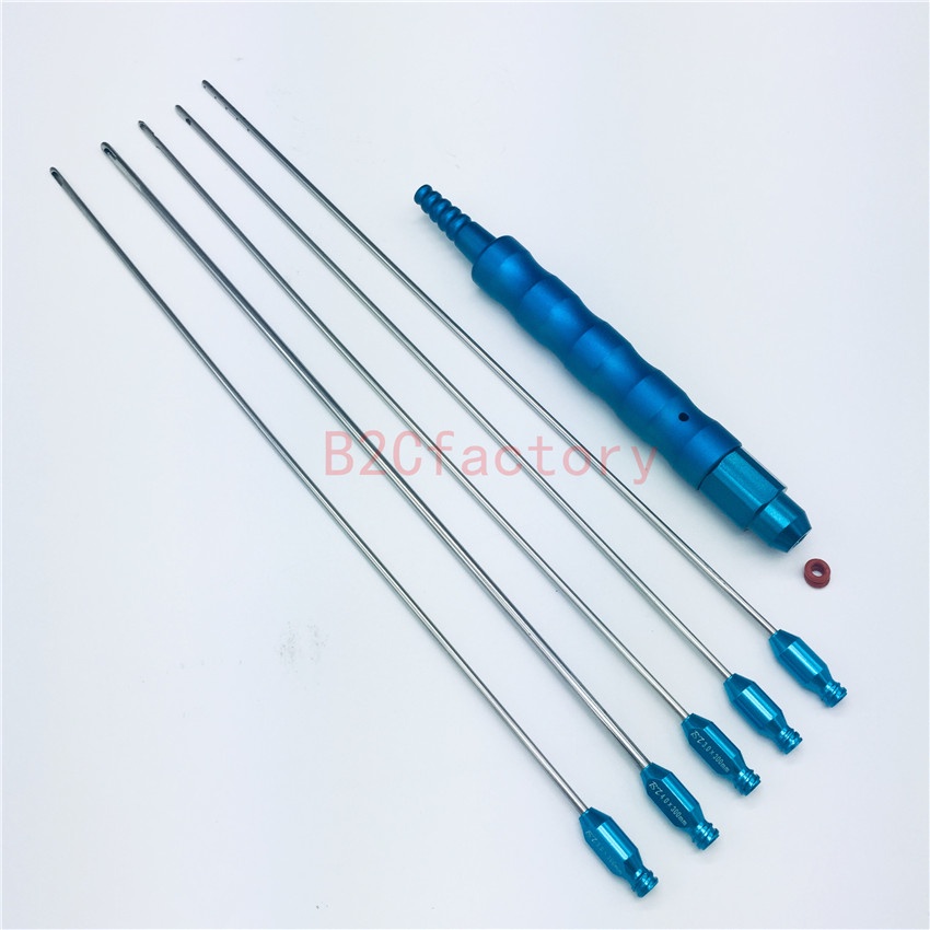 5pcs Liposuction Cannulas Needle Luer Lock with Titanium Handle ...