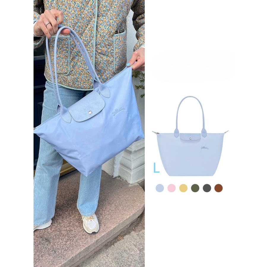 Longchamp LE PLIAGE GREEN Made with recycled fabric tote bag M women ...