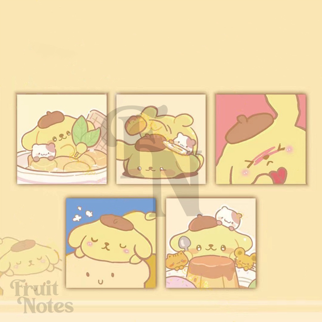 SN356 50 sheets Pompompurin Theme Sticky Notes | Shopee Philippines