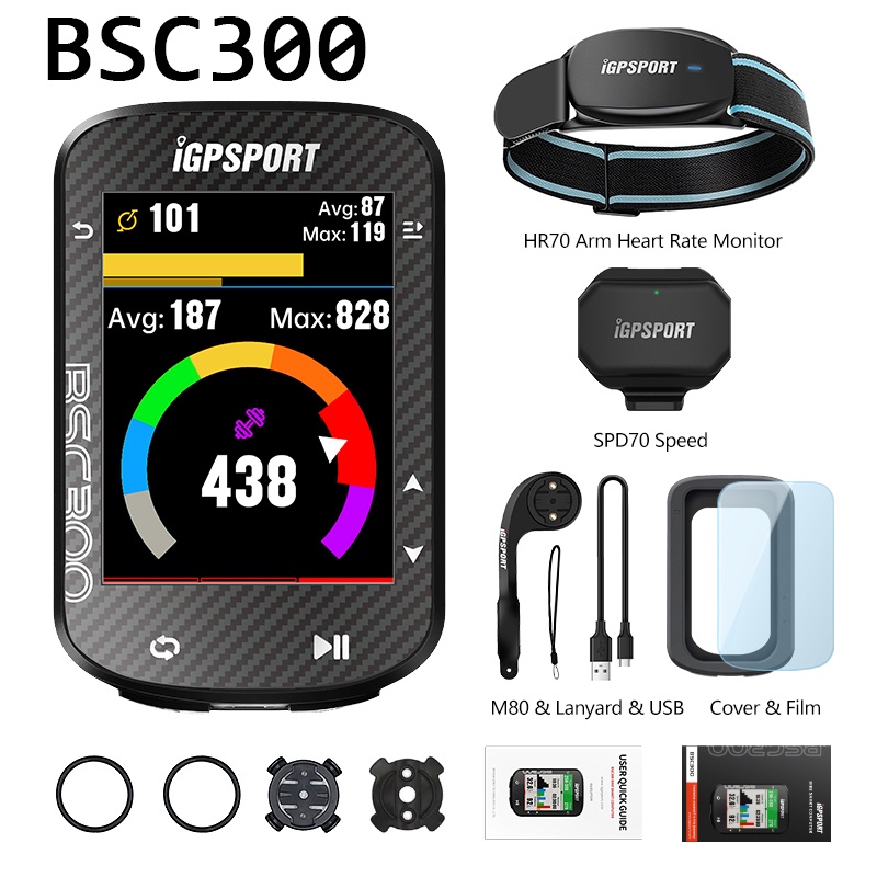 IGPSPORT BSC300 Cycling GPS Computer ANT Map Navigation Wireless ...