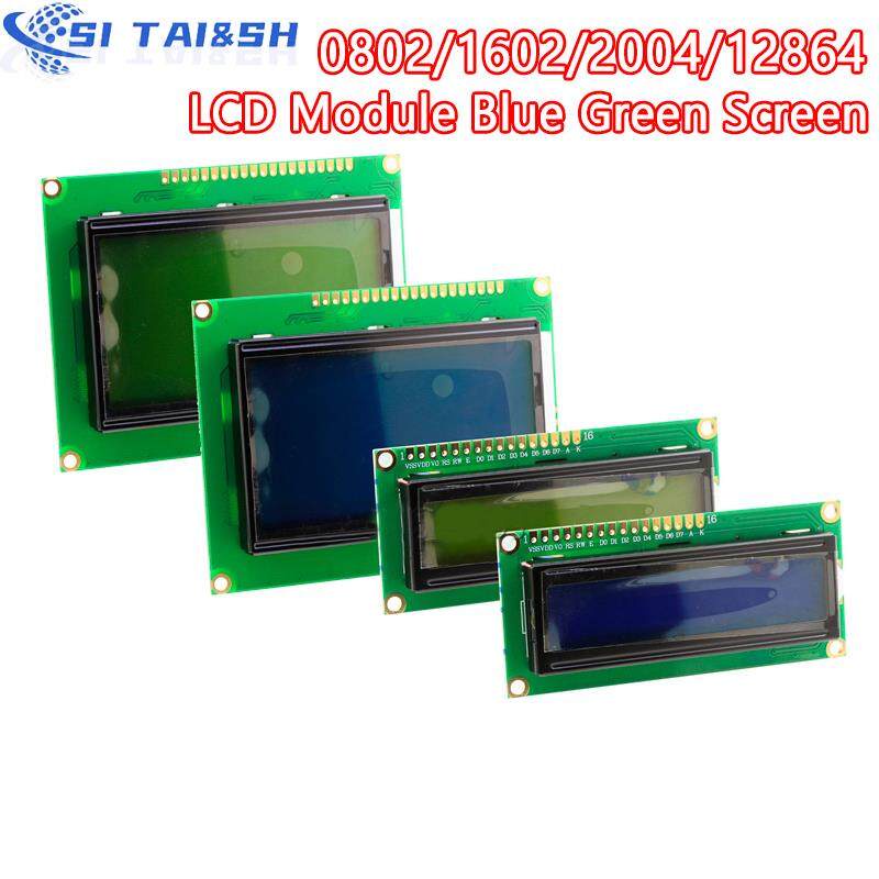LCD Module Blue Green Screen For Arduino 0802 1602 2004 12864 LCD Character UNO R3 Mega2560 ...