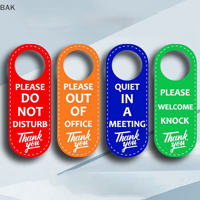 BAK Door Sign Hanger Tags Cleaning Label Do Not Disturb Signs Double ...