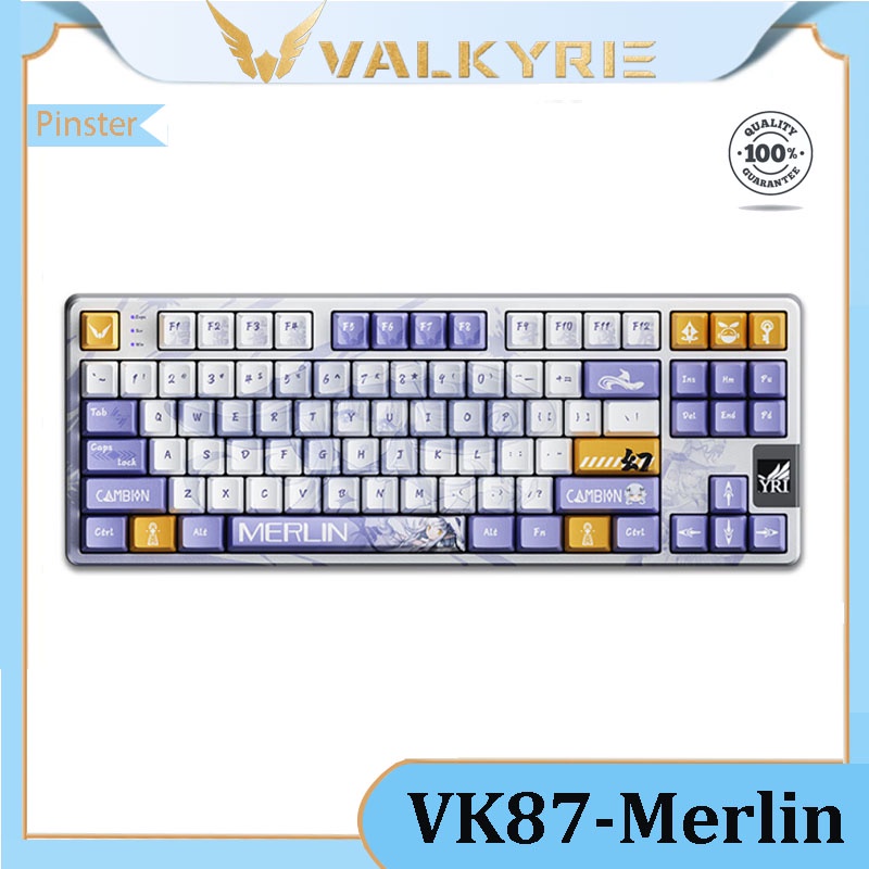 VALKYRIE VK87-Merlin Custom mechanical keyboard three mode 2.4G/ wired ...