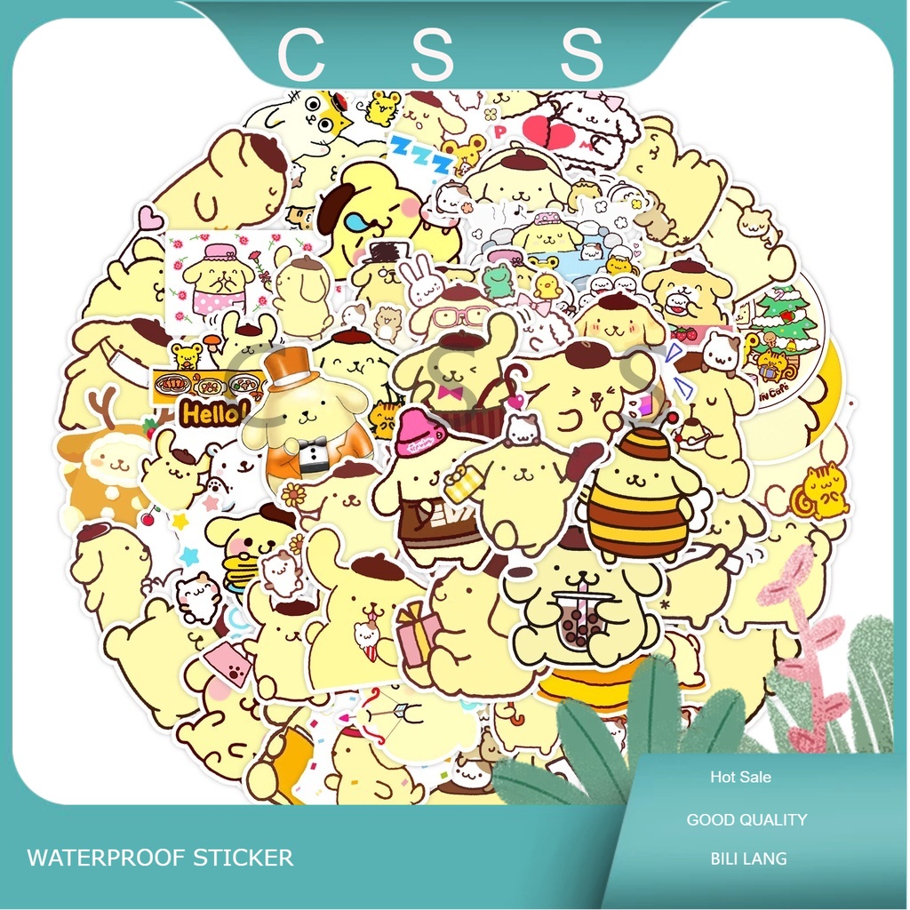 CSS 50Pcs/Set Pom Pom Purin Graffiti Waterproof Sticker Cute Cartoon ...