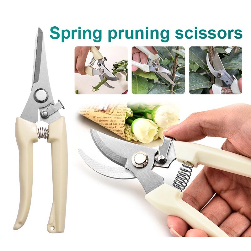Pruning Shears Cutter Home Gardening Plant Scissor Stainless Steel ...