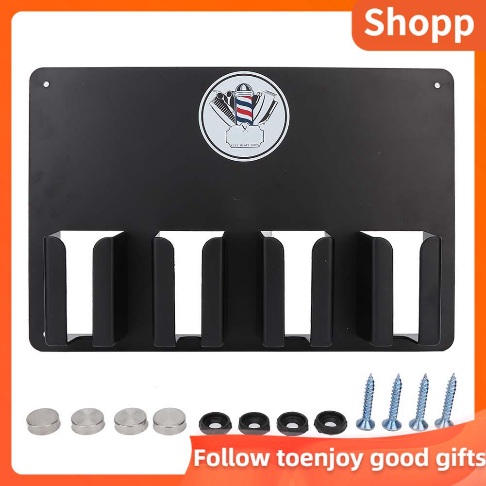 Shopp Set Wall-mounted Barber Hair Clipper Storage Rack Salon Tool ...