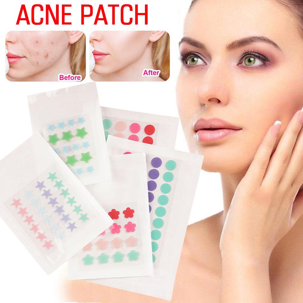 Color Acne Patch Five-Pointed Star Flower Circular Hydrocolloid Mixed ...