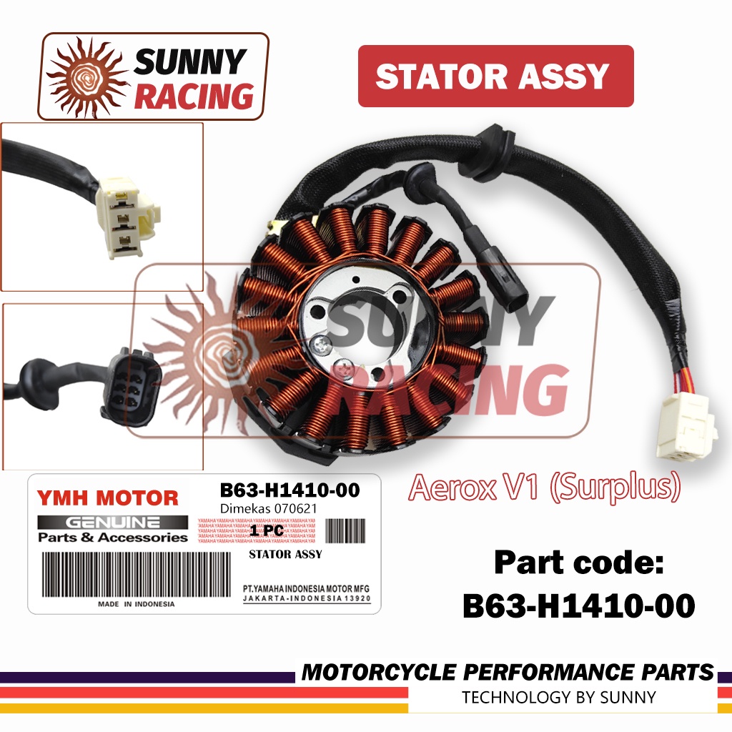 Stator Assy B63-H1410-00 Aerox V1 (Surplus) | Shopee Philippines