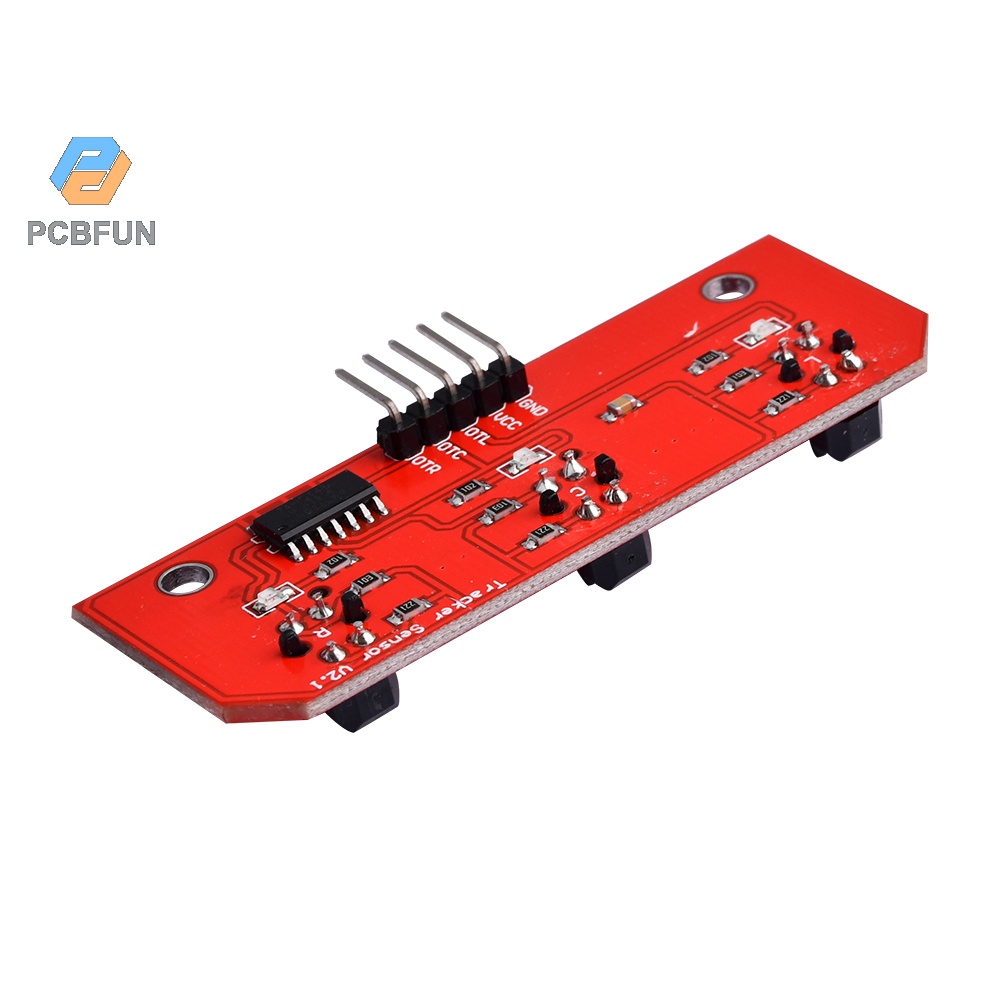 Pcbfun Three Way Infrared Ir Line Tracking Sensor Module Line Finding Module Shopee Philippines 