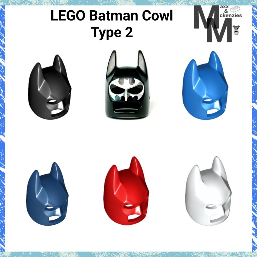 Batman Cowl / Batman Mask Type 2 (10113) (Angular Ears, Pronounced Brow ...