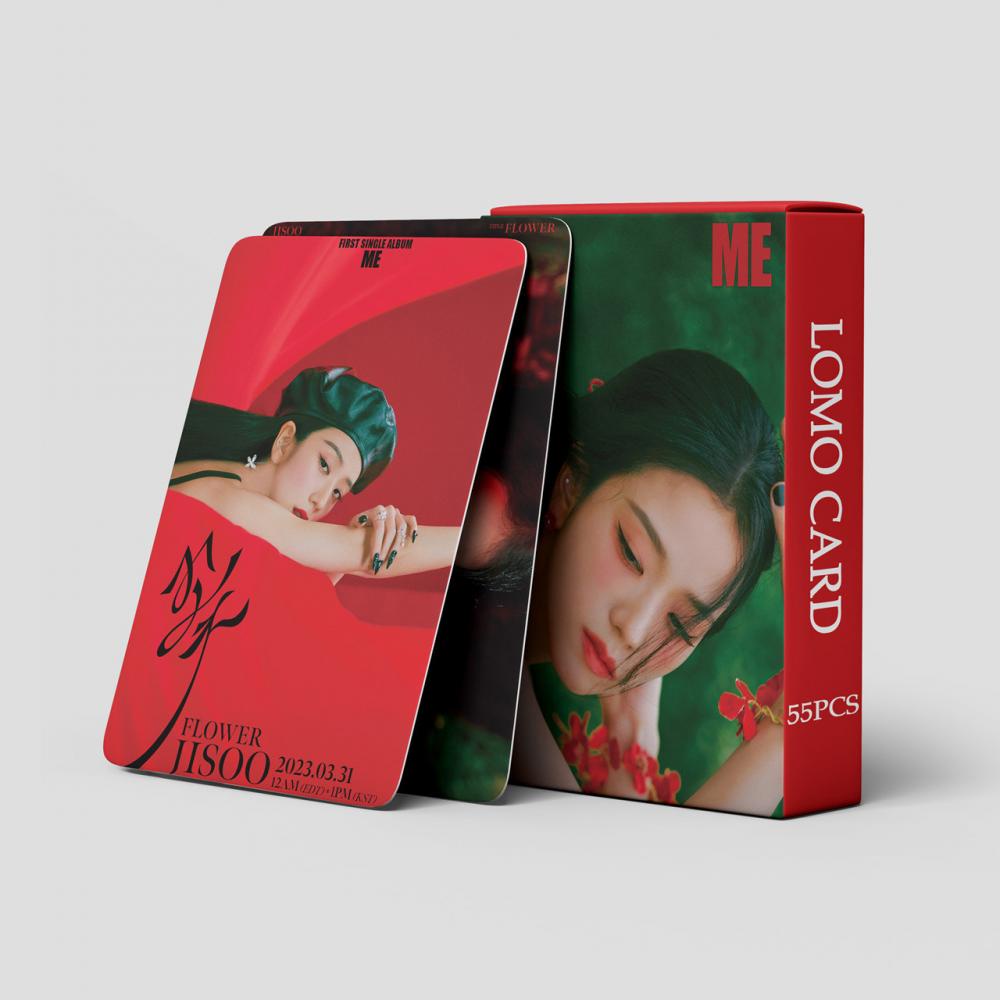 Ready Stock Star Merchandise Kim Ji-Soo solo Album Photo Card BlackPink Member Postcard 55 LOMO ...