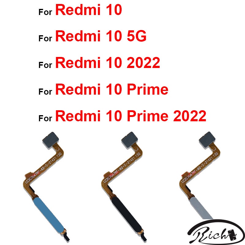 Fingerprint Sensor Flex Cable For Xiaomi Redmi 10 10 Prime 2022 5G ...