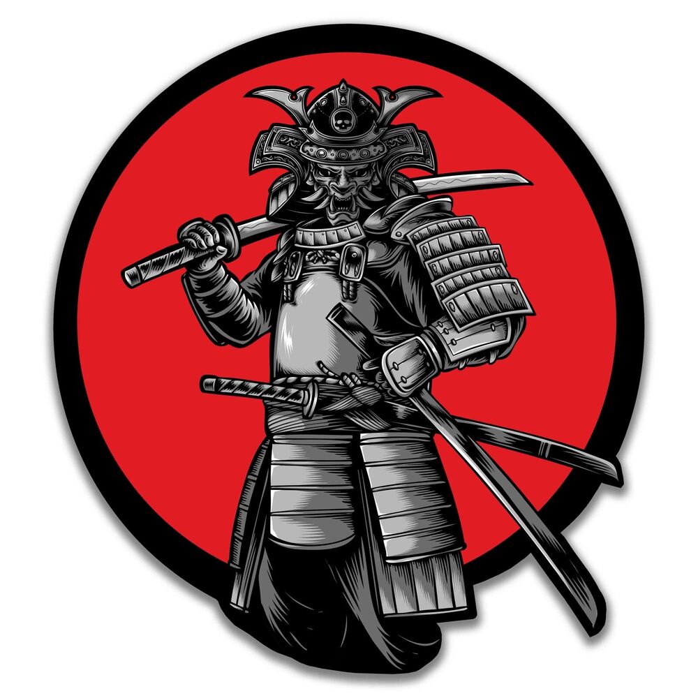 JAPANESE Samurai Warrior Sticker Decal Vinyl Car Bike Truck Motorcycle ...
