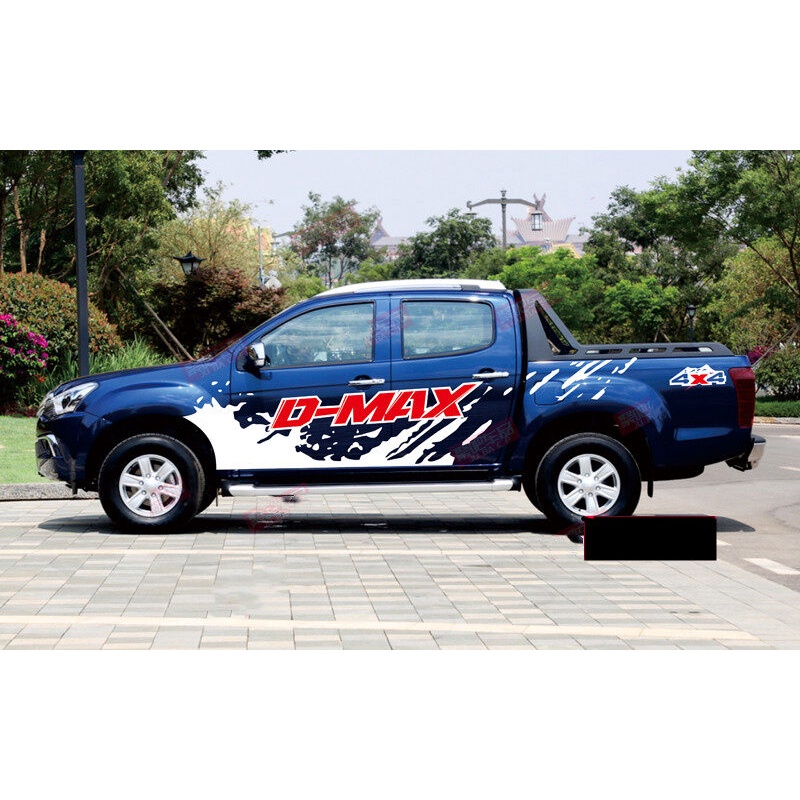 1 Pair ISUZU DMAX D-MAX Pickup Trucks Side Door Sticker Vinyl Decal ...