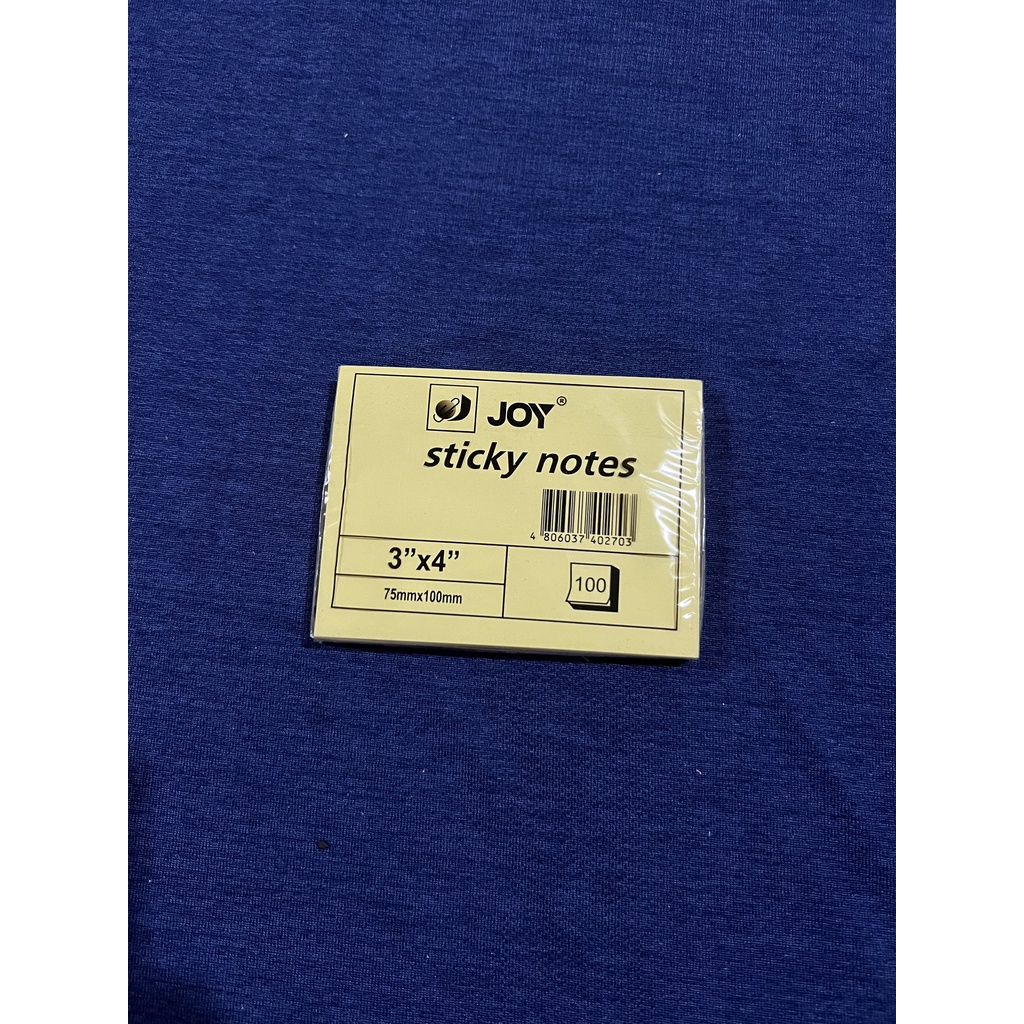 Joy Sticky Notes 3x4 100pcs/pack | Shopee Philippines