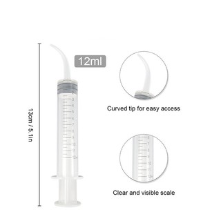 10PCS Dental Disposable Syringe/Plastic Graduated Irrigation Syringe ...
