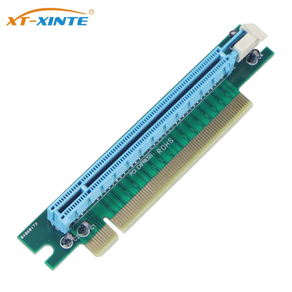 XT-XINTE PCIE 90 Degree Right Angle/180 Degree Flat Insertion Pci-E Pci ...