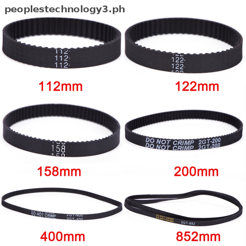 (new) GT2 Ring Closed Loop Timing Belt Rubber 2GT 6mm 3D Printers Parts ...