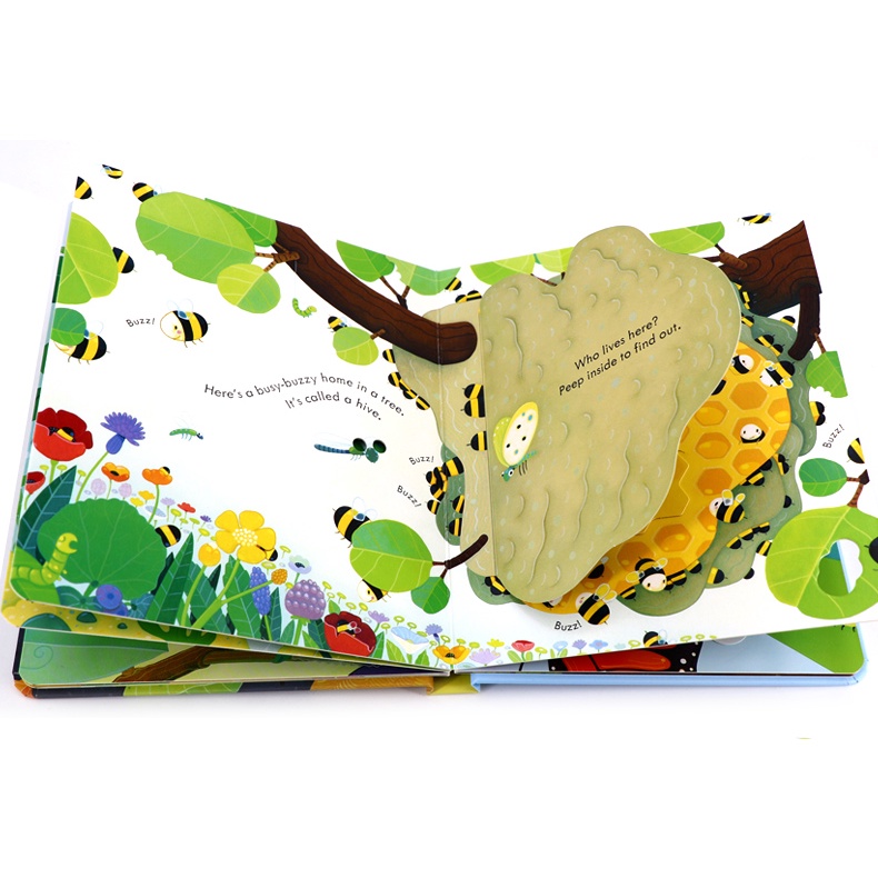 Usborne Peep Inside Bug Homes Insect Science Popularization Natural ...
