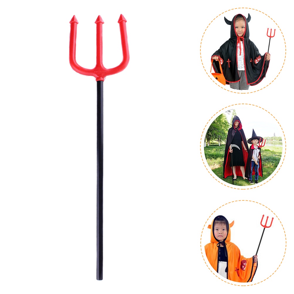 [READY STOCK] Devil Fork Cosplay Demon Pitchfork Prop Toy Trident ...