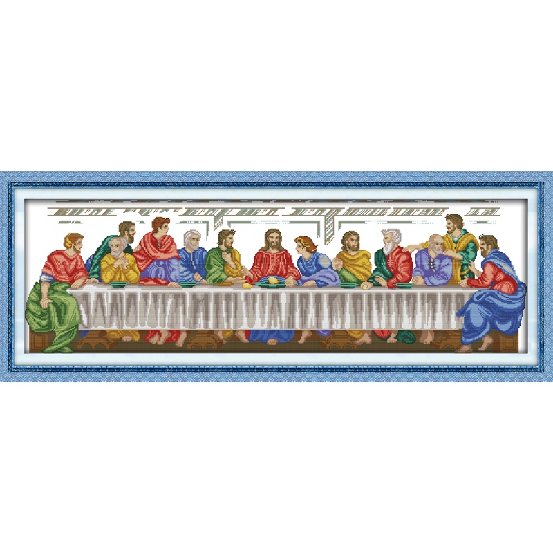 Joy Sunday Stamped Cross Stitch Ktis DMC Threads Chinese DIY Needlework ...