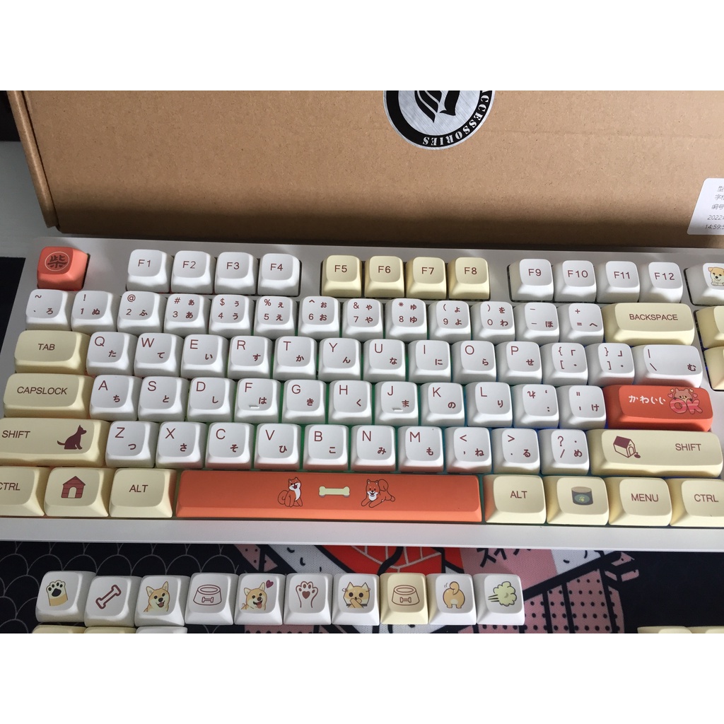 137 Keys Shiba Inu Keycaps PBT XDA Profile for Gateron Cherry MX ...