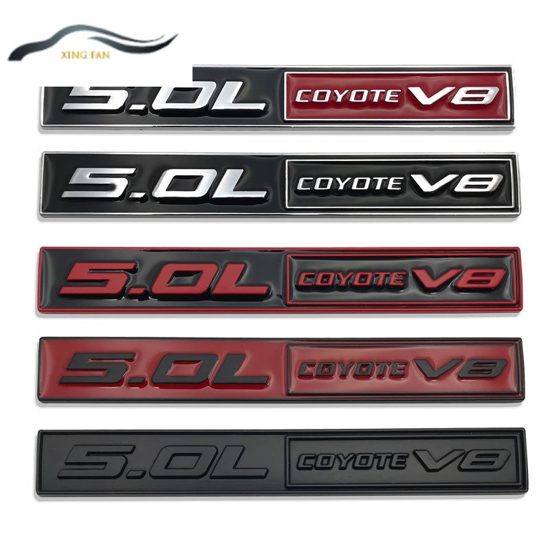 XINFAN 5.0L Coyote V8 Logo Emblem Badge Sticker For Ford mustang 5.0 ...