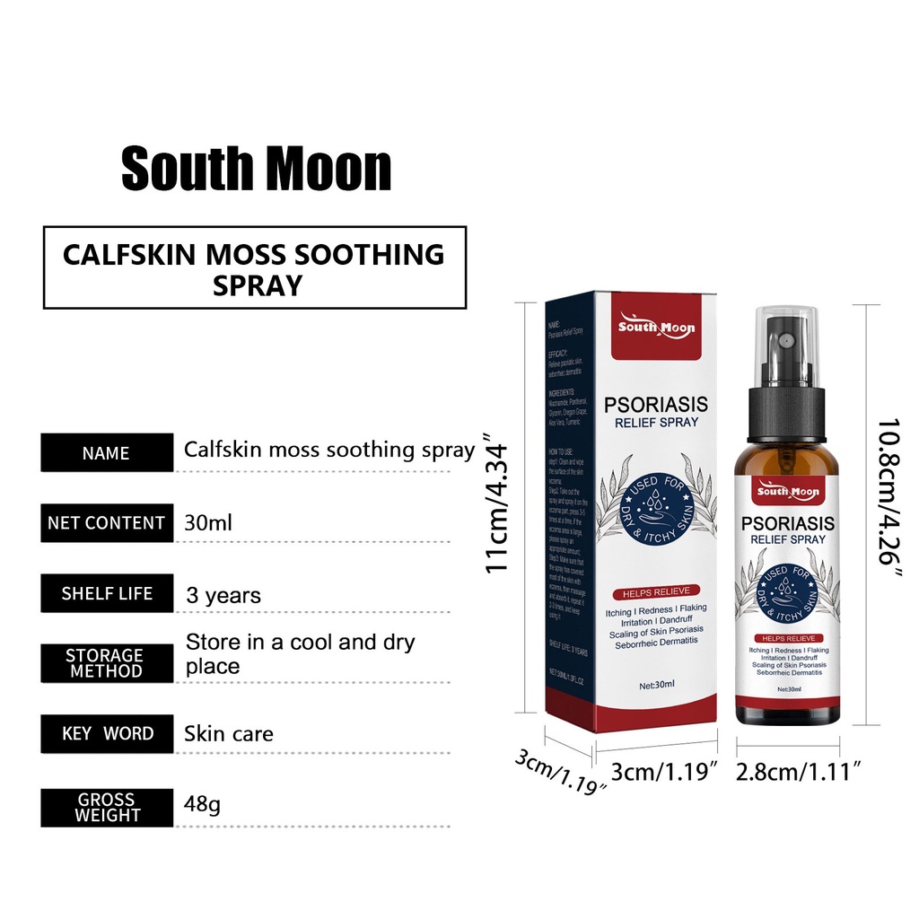 Psoriasis Relief Spray Improve Redness Dermatitis Hand Foot Scalp ...