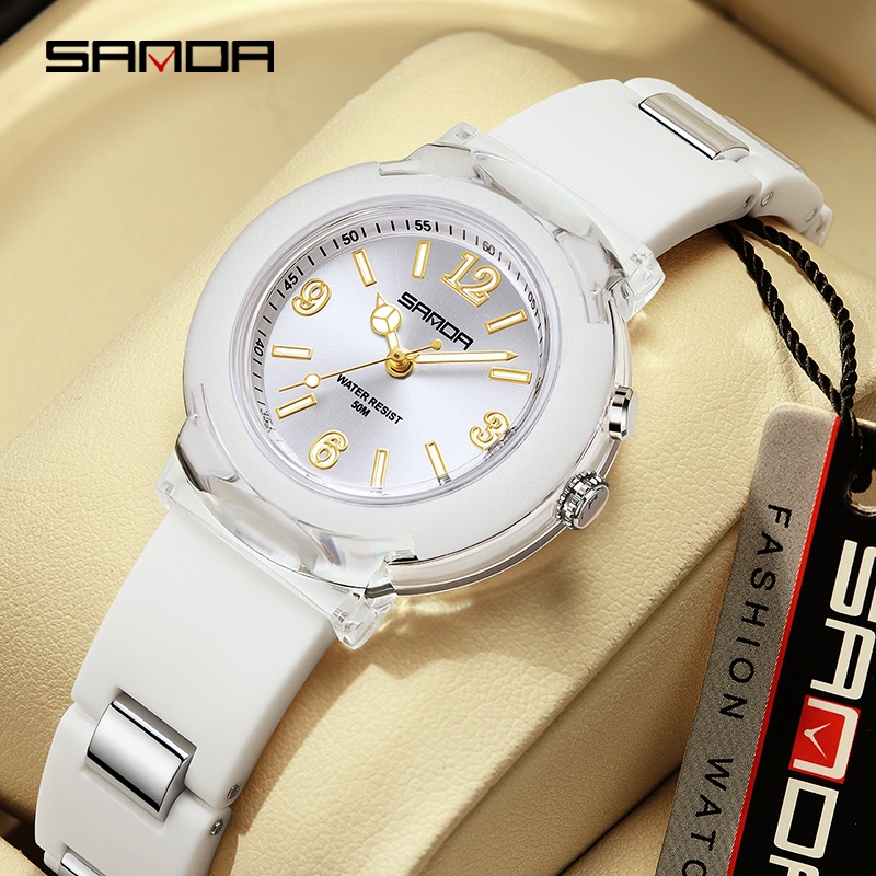 SANDA Youth and Children's Simple Solid Flash Watch Sport Quartz Watch ...