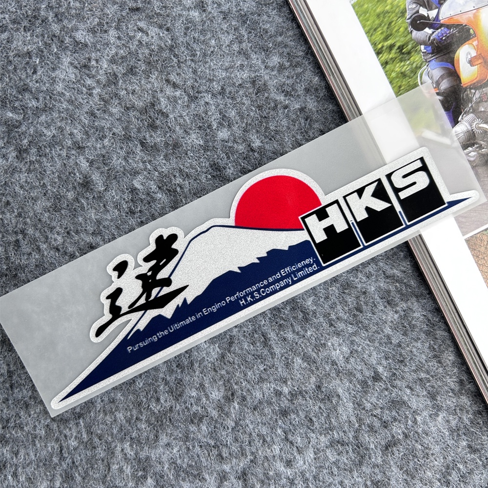 JDM Japanese Style HKS Japan Mount Fuji Reflective Car Sticker Decor ...