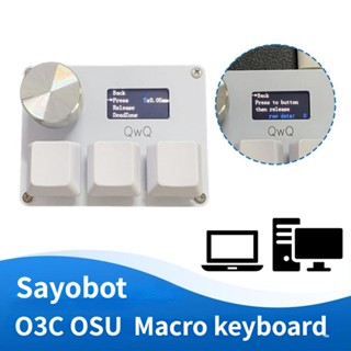 Sayobot O3C OSU Keypad Macro Mechanical Keyboard IPS Color Screen Knob ...