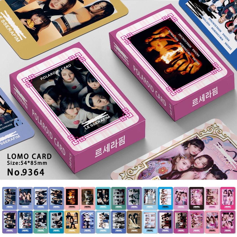 LESSERAFIM Album UNFORGIVEN Polaroid Photocard Ins Double Sided Lomo ...