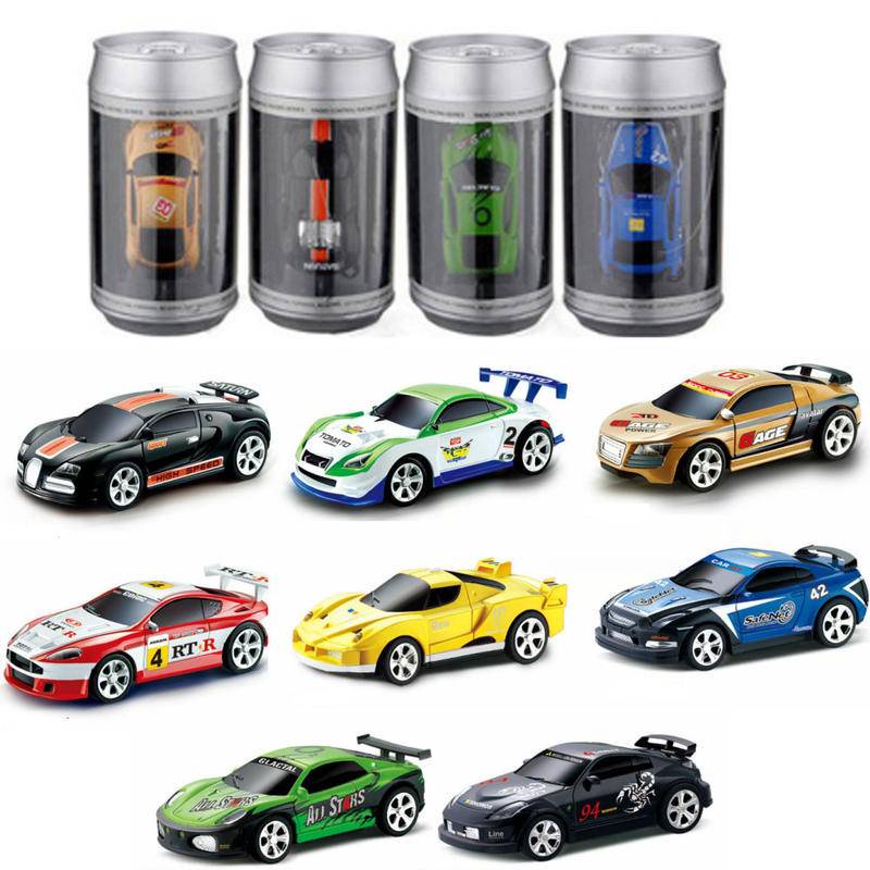 1: 58 Mier Coke Car 2.4g Drivable Mini Remote Control Toy Car Drink Can ...