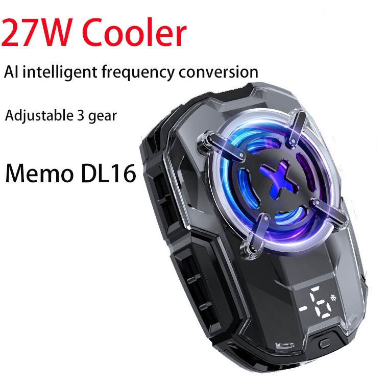 Memo DL16 Mobile Phone Cooler Digital Display AI Variable Frequency ...