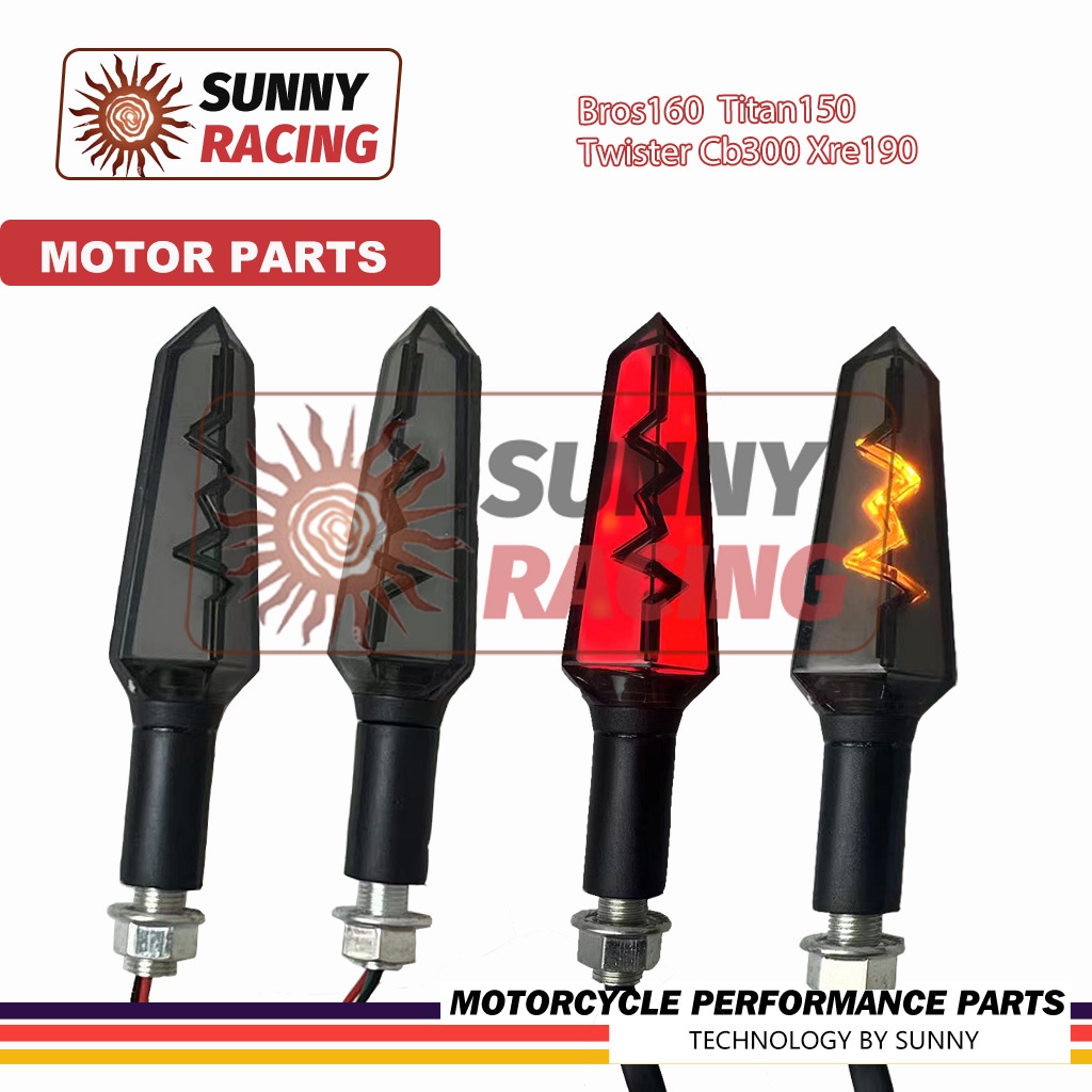 Kit 4 Universal Sequential Led Signal Light Flashes Light Kawasaki ...
