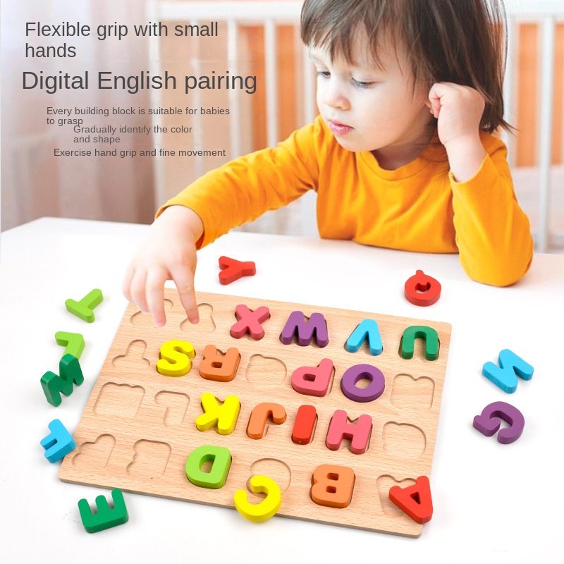 Baby 3D Geometric Alphanumeric Shape Matching/Kids Educational Toys ...