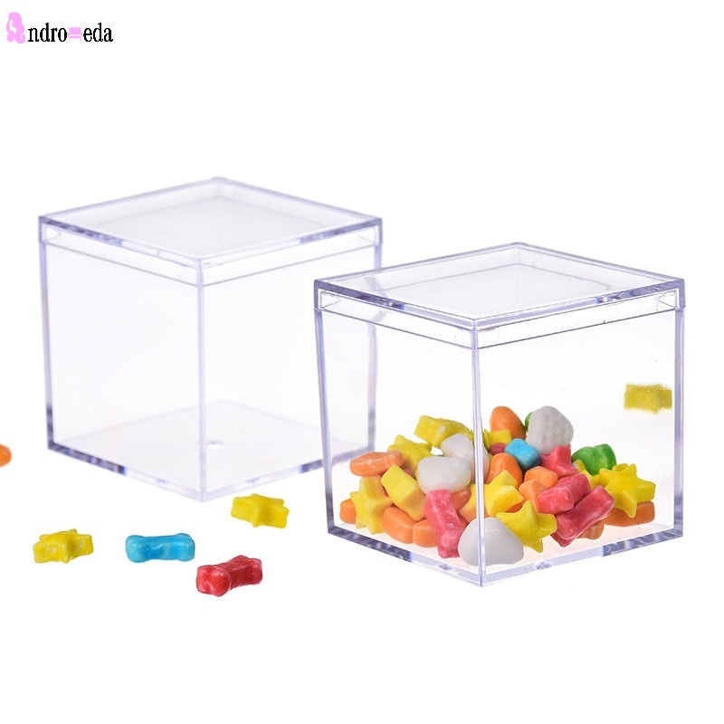 Practical Candy Gift Plastic Box Transparent Storage Boxes Dustproof ...