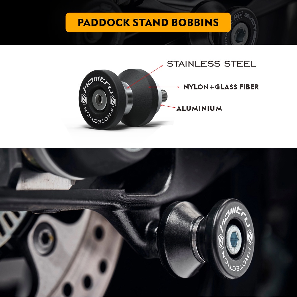 For KTM 125 200 250 Duke / RC 125 200 Motorcycle Paddock Stand Bobbins ...