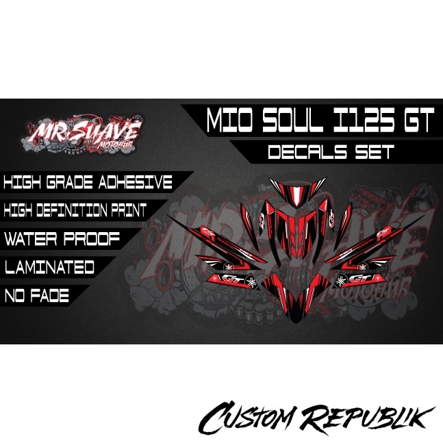 Yamaha Mio Soul i125 GT Decals Set | Shopee Philippines