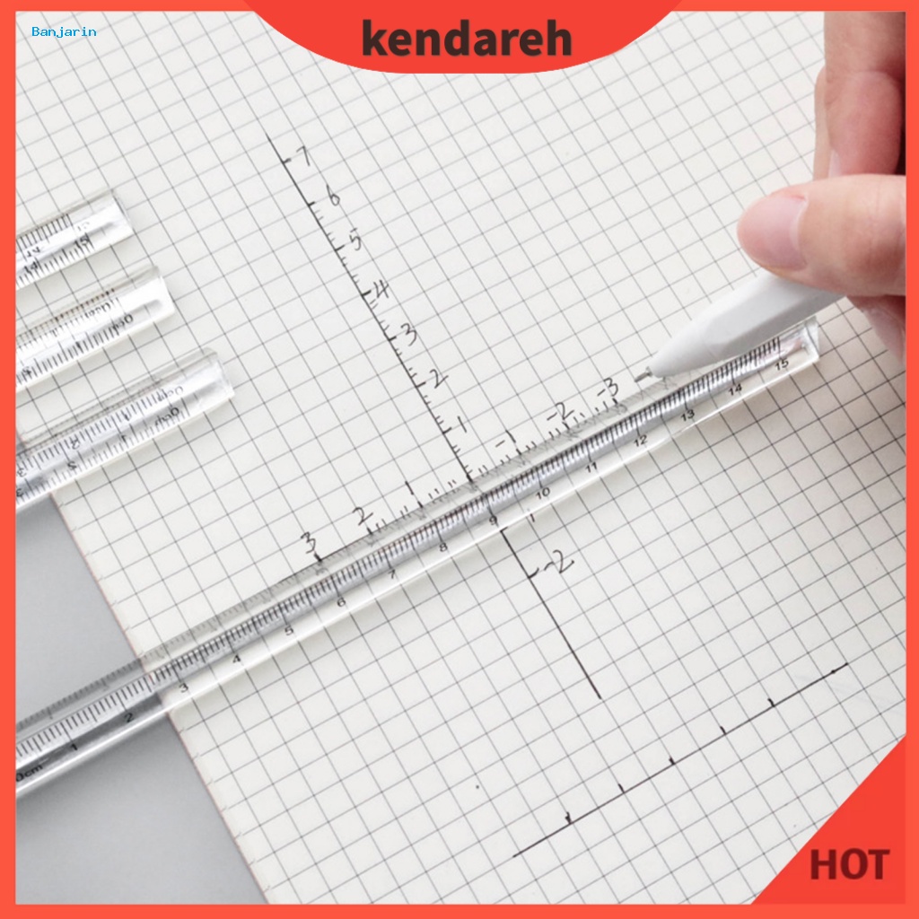 COD| Scale Ruler Clear Scale Print Long Lasting Transparent Triangle ...