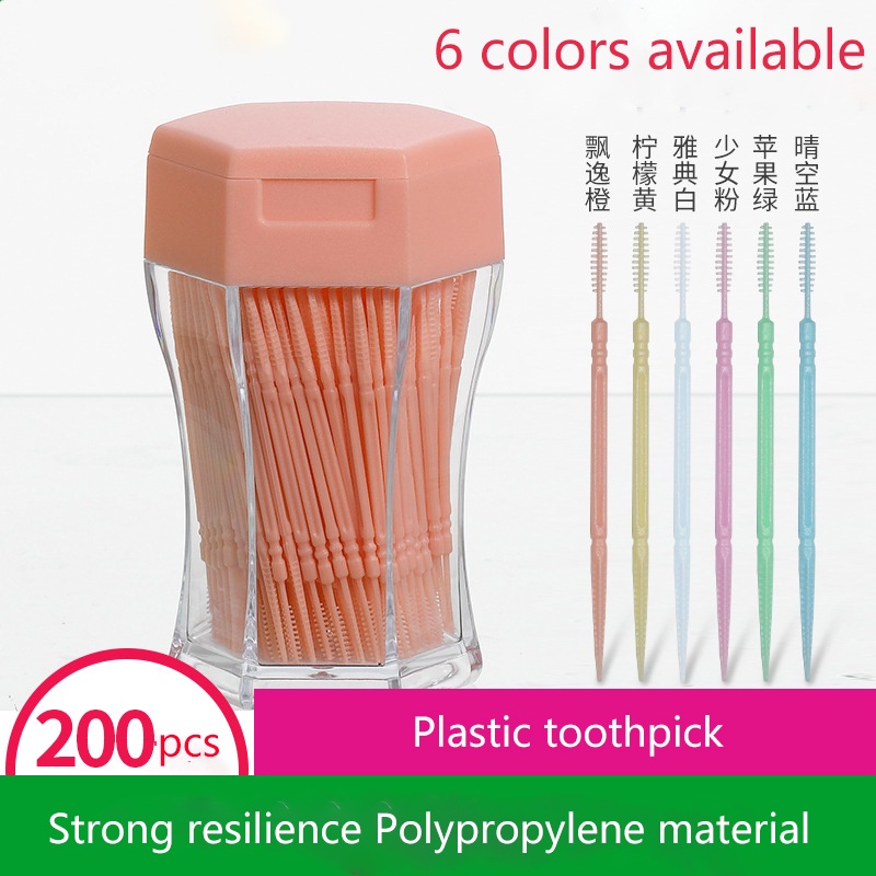 200pcs Blue/Pink/White/Orange/Yellow/Green Hexagonal Bottle Double ...