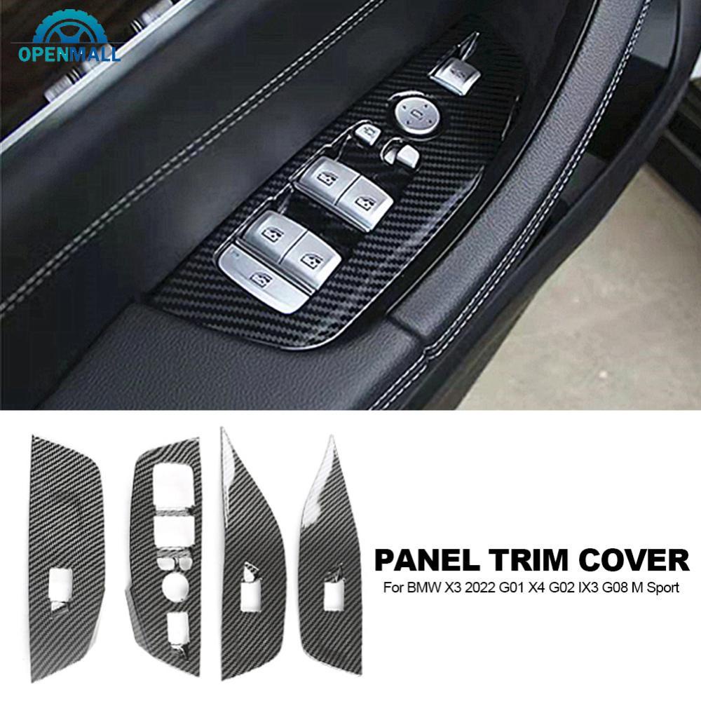 OPENMALL Carbon Fiber Car Gearbox Panel Trim Gear Shift Knob ...