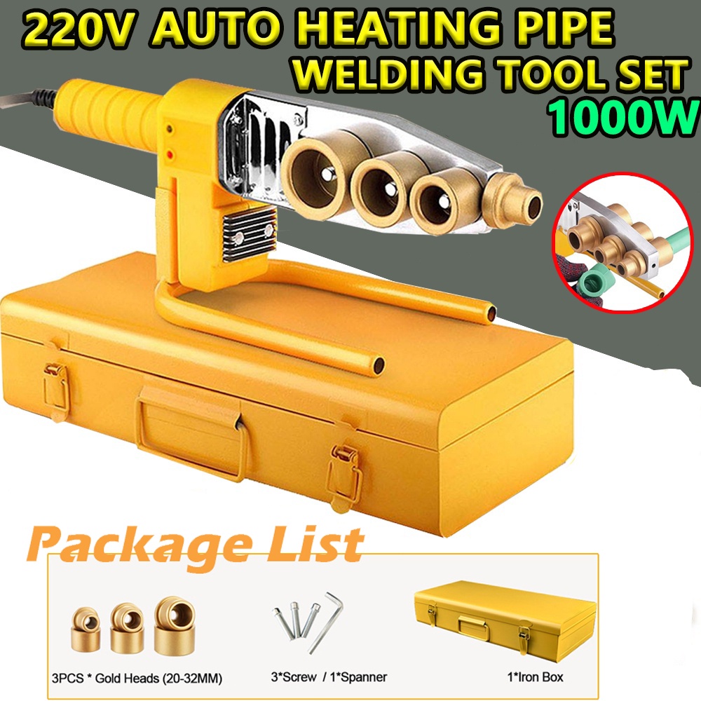1000W PPR Heater Fusion Machine PVC Plastic Pipes Welder Welding ...