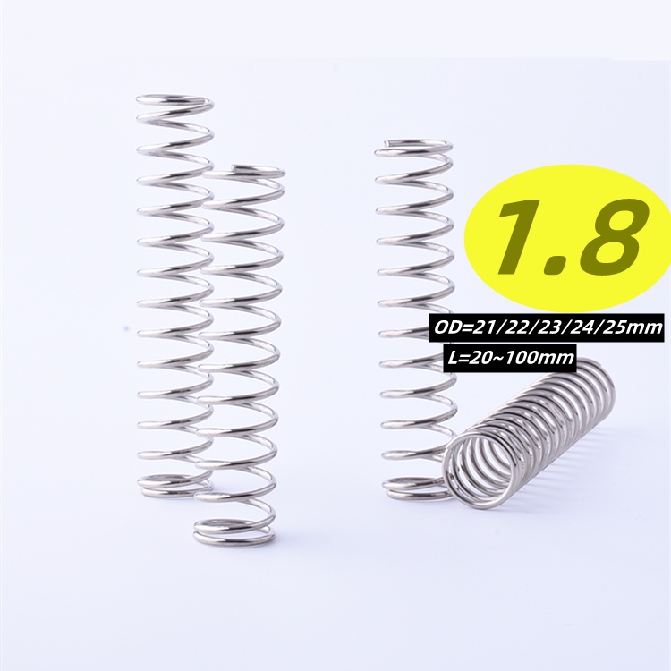 【WDY】SUS304 Spring 1.8mm*21-25mm length 20-100mm springs Return spring ...