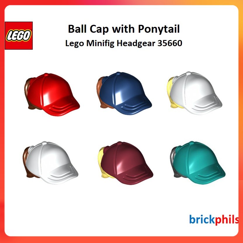 Lego Minifig Headgear 35660 Ball Cap with Ponytail | Shopee Philippines